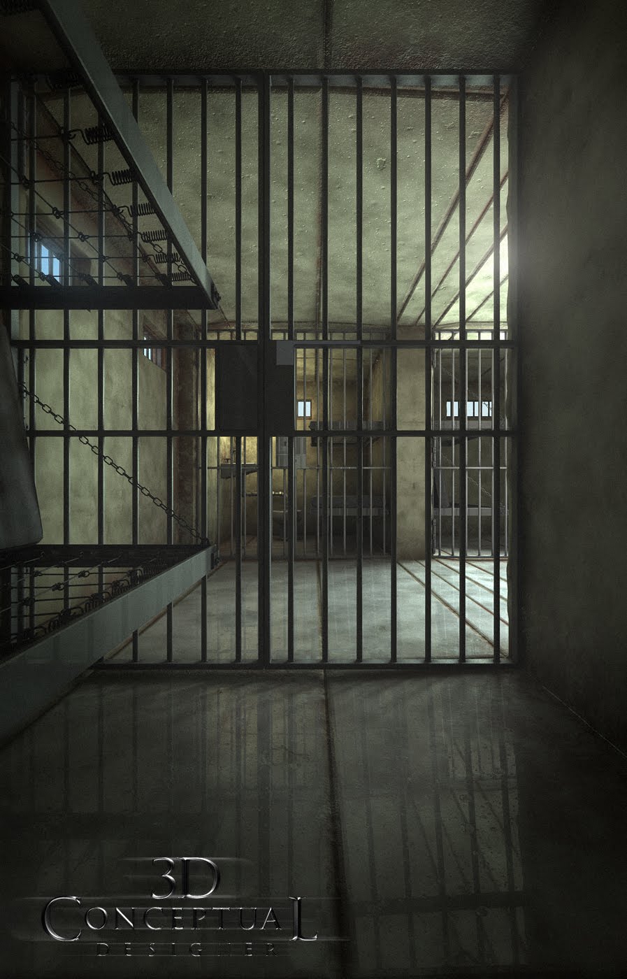 3DconceptualdesignerBlog: 3D Stock Model Build Review Prison Cell ...